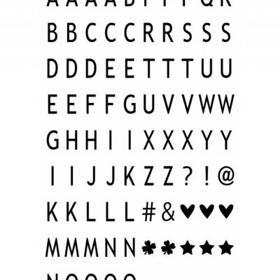 Conjunto de letras e símbolos | À Manápula