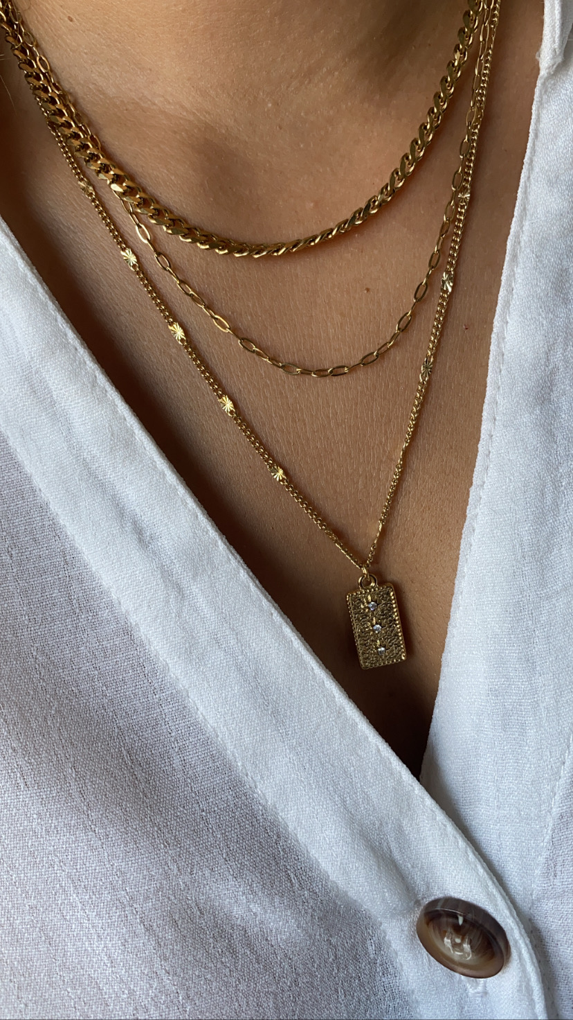 Colar triplo star | Bijuvera