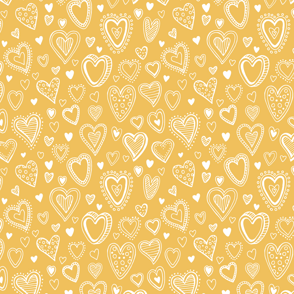 Multi Corações | Amarelo | Basics & Colors | Fabricart | DaSara