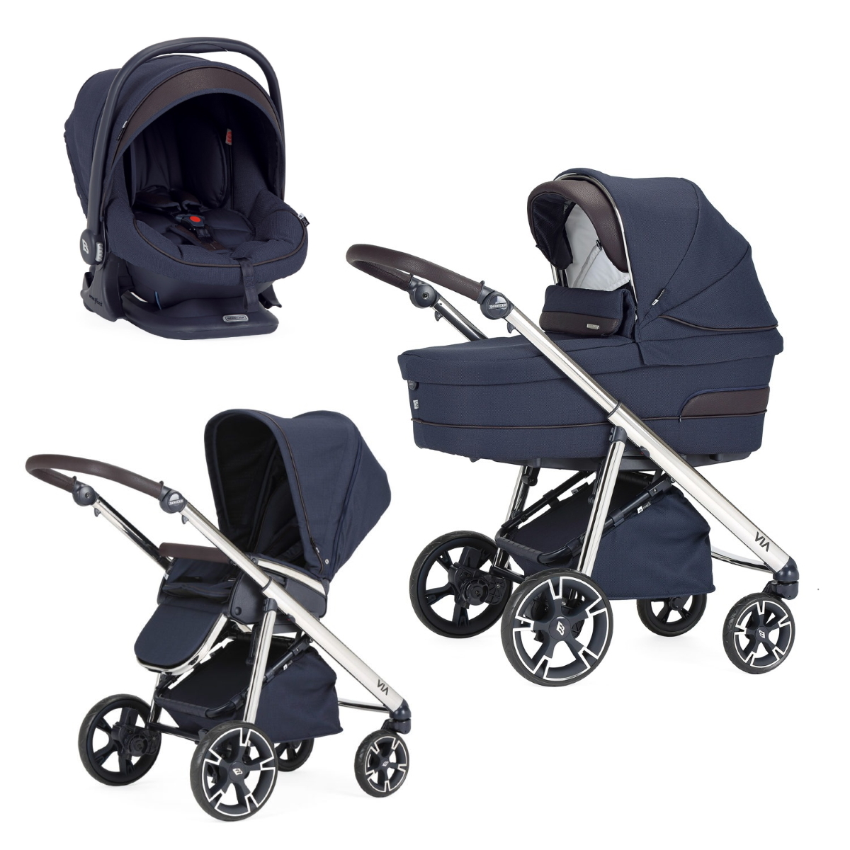 Trio Bebecar Via Travel System | Dente de Leite