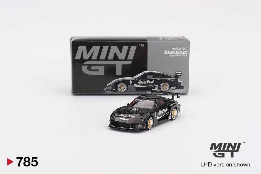 Diecast 1:64 Mazda RX-7 LB-Super Silhouette Liberty Walk Black 2023 ...