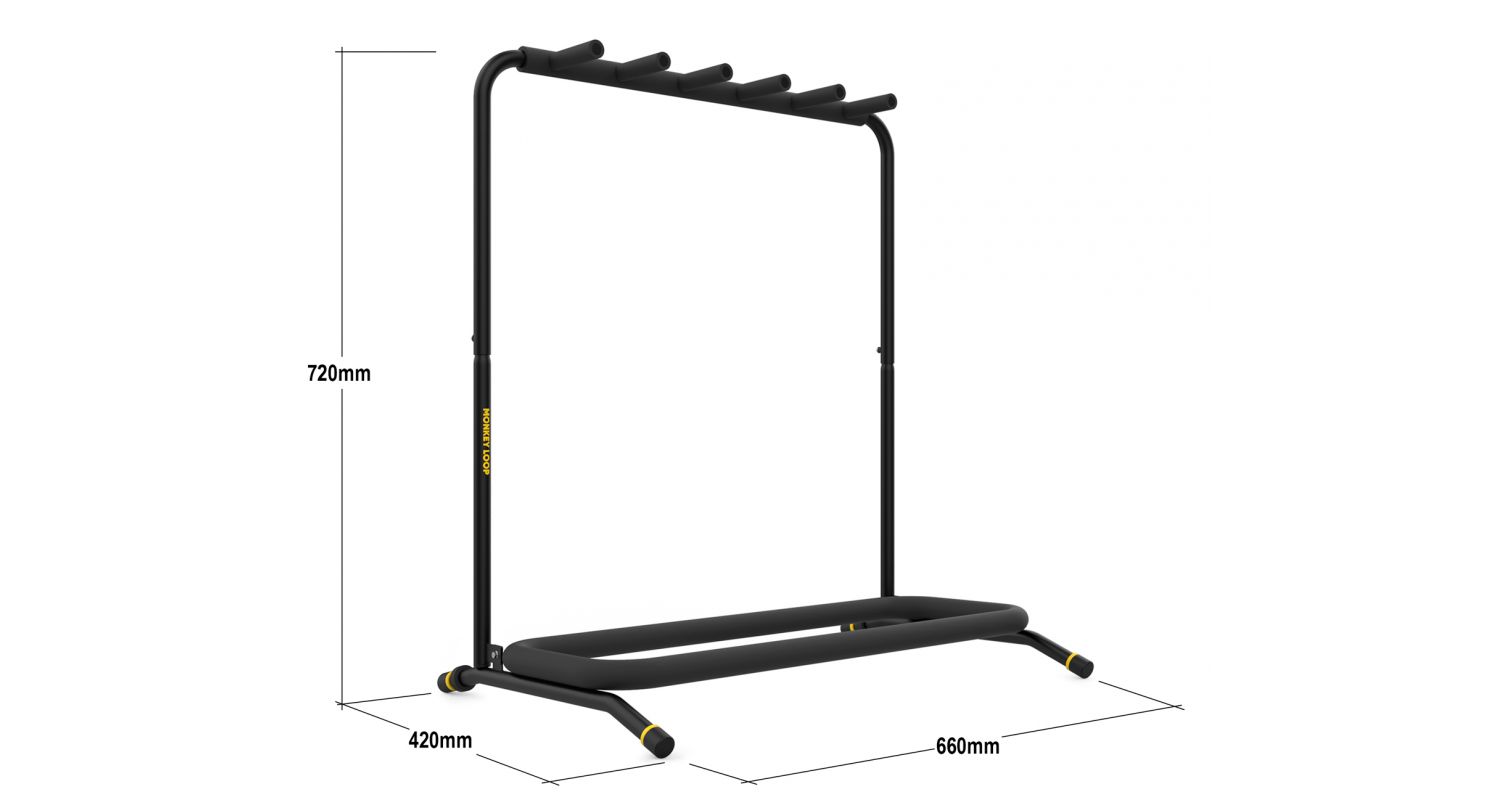 Monkey Loop Floor Prime Plus 5 Suporte p/5 Guitarras | FLAVIMUSIC