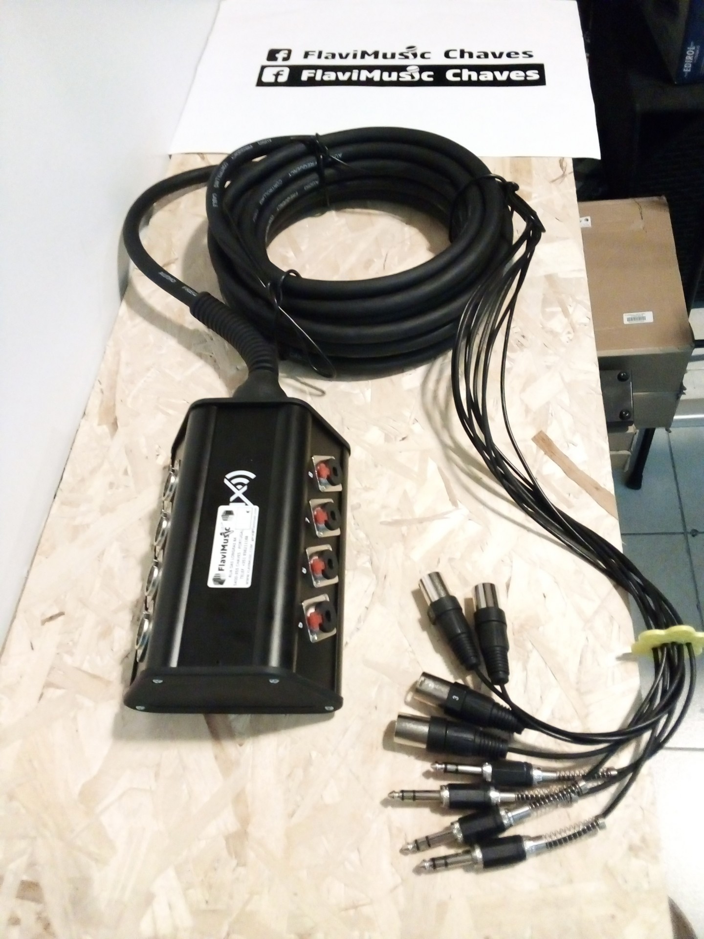 ADX-BOX MULTICORE 4 XLR + 4 JACK BALANCEADO 10 METROS | FLAVIMUSIC