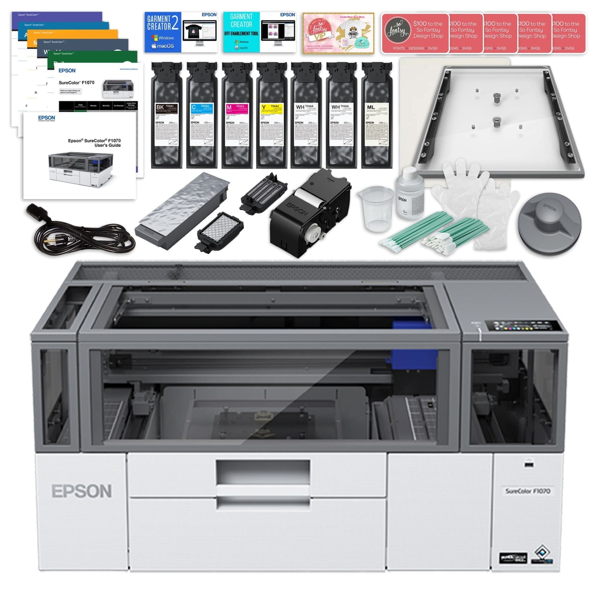 EPSON® SureColor SC-F1000 (DTF+DTG) | HEXÁGONO