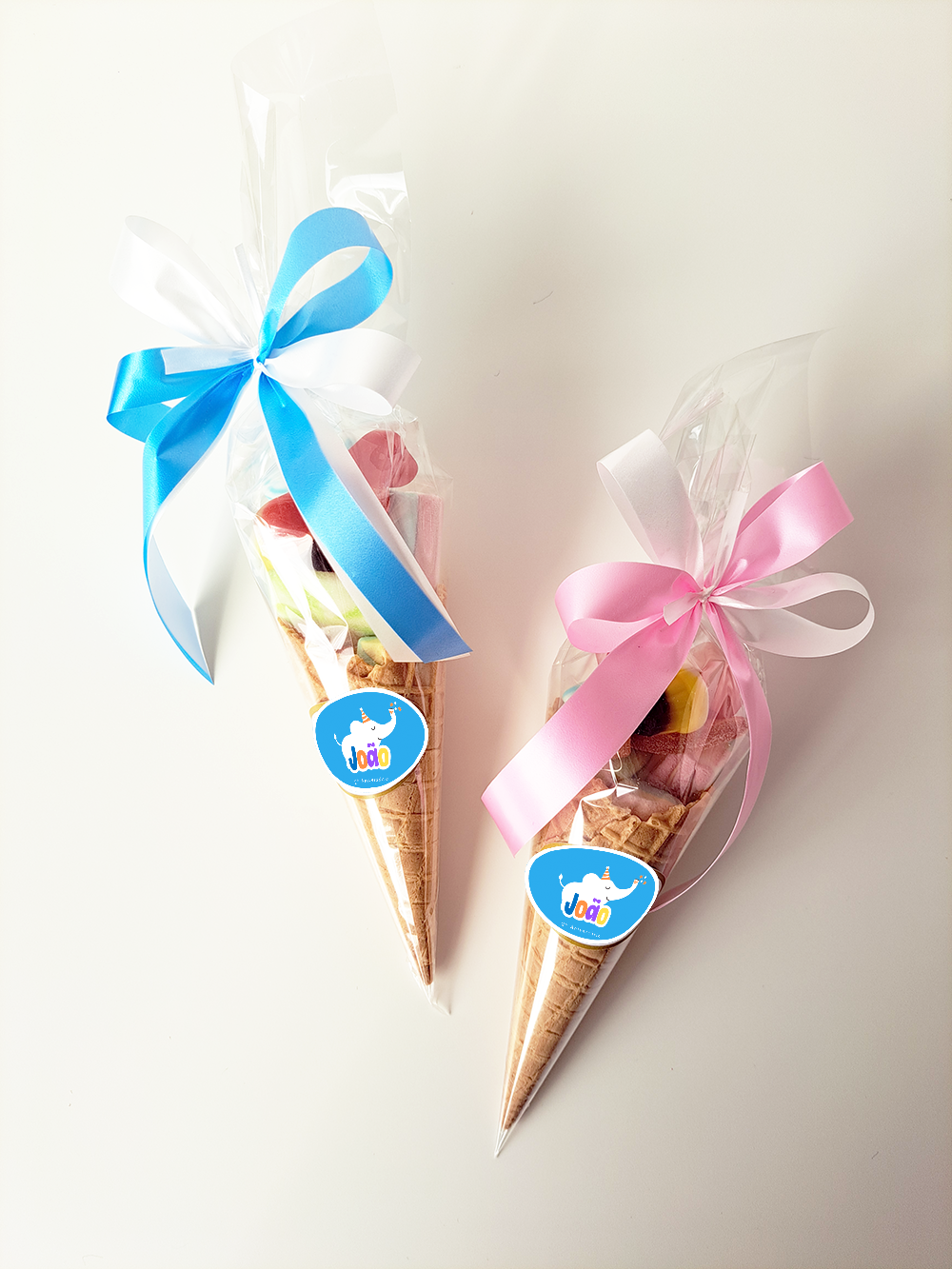Cone de Bolacha com Gomas | Lembranças para Festas Infantis ou Crianças ...