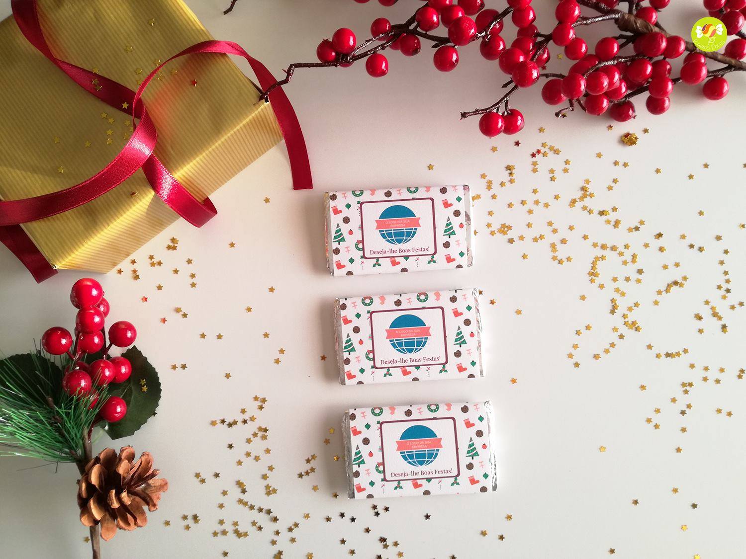 Mini Chocolates 20gr com design personalizado para empresas ...