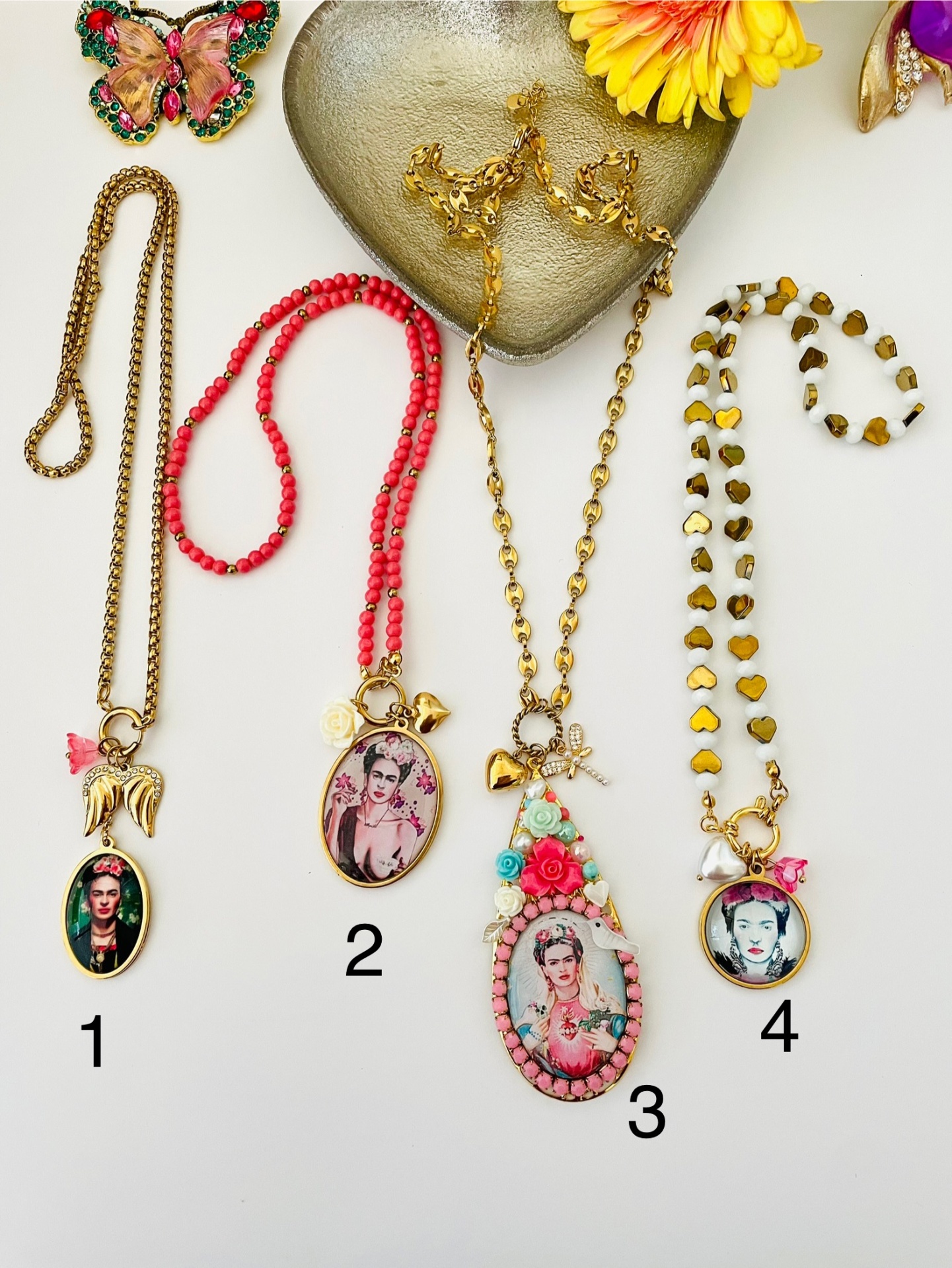 Colares Frida, com pedras naturais | Maria Cotovia