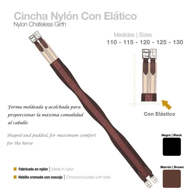 CILHA NYLON MOLDADA C/ELÁSTICO | Casa Maria - Loja de Equitação