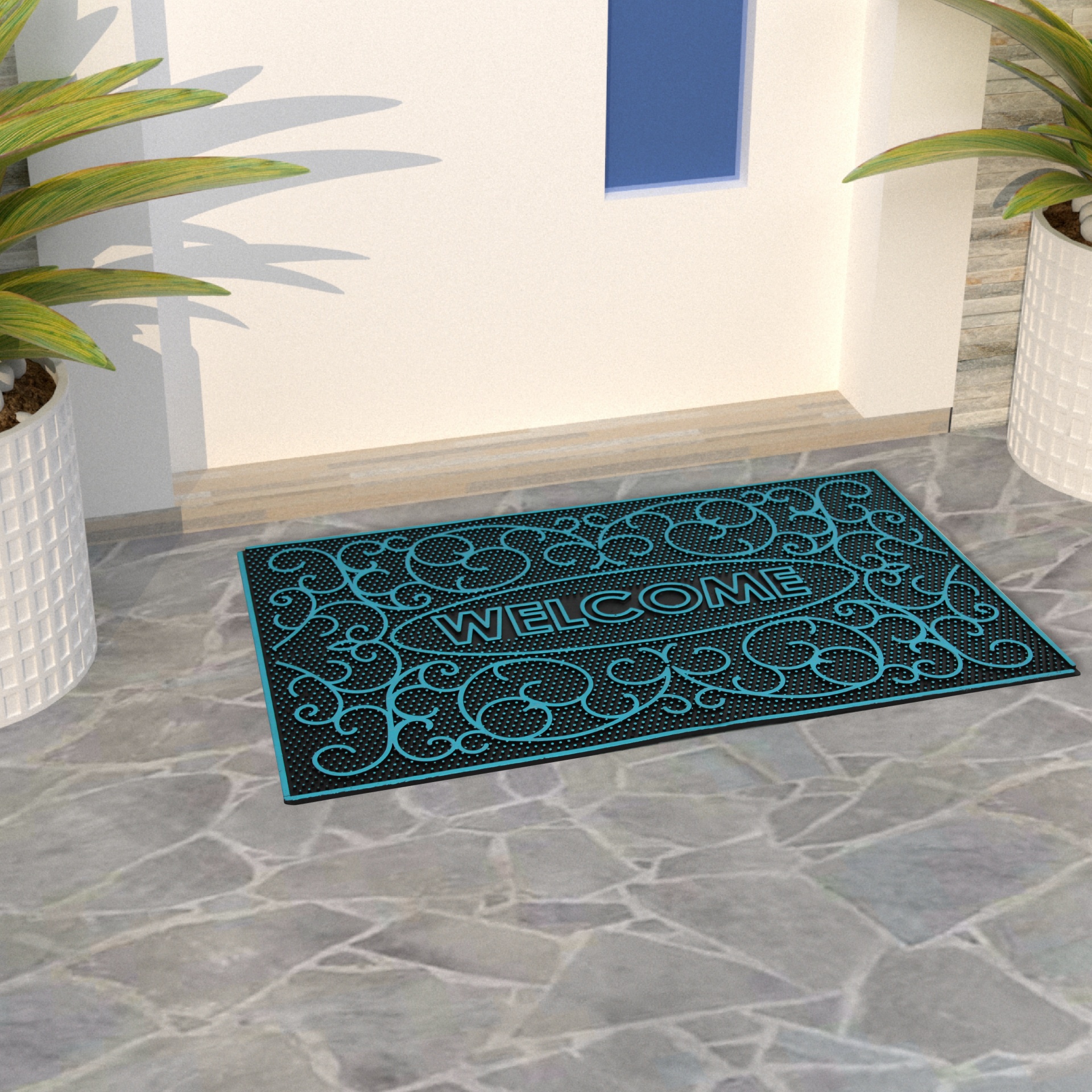 Tapete Welcome Azul MOD.1 | Ninhus, Loja de decoração e tapeçarias ...