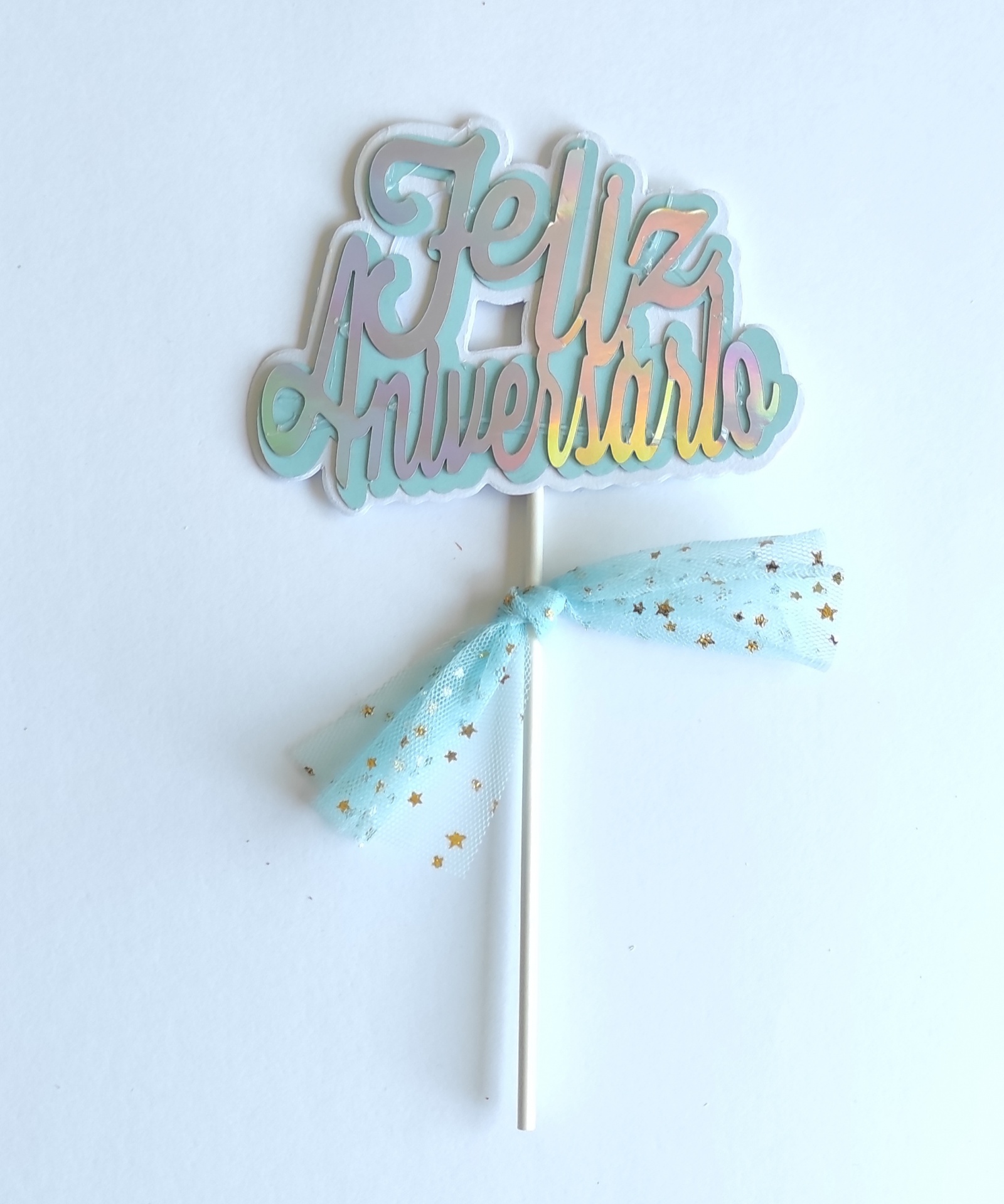 Cake topper feliz aniversário | Artigos de festas, balões e presentes