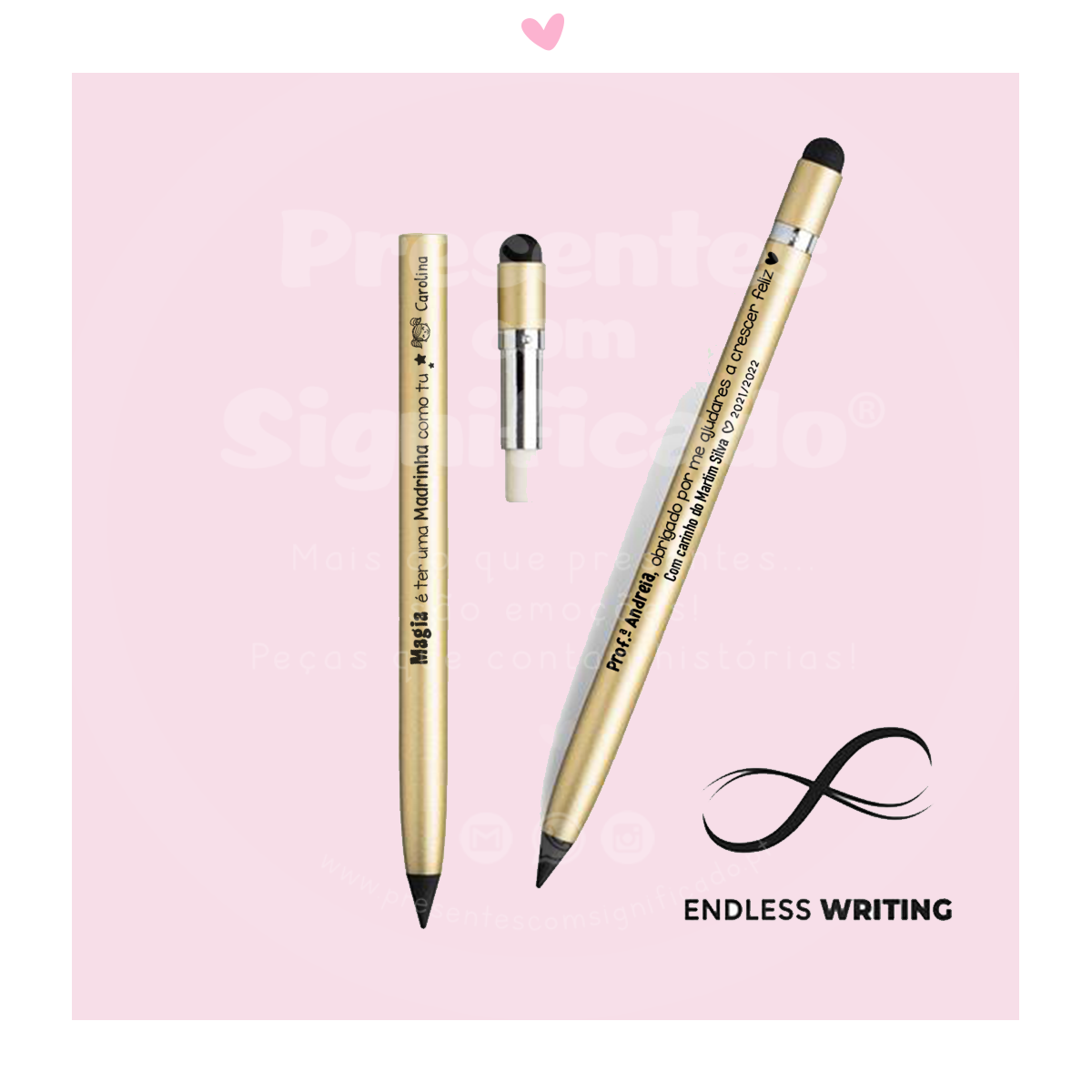 Lápis infinito | Presentescomsignificado