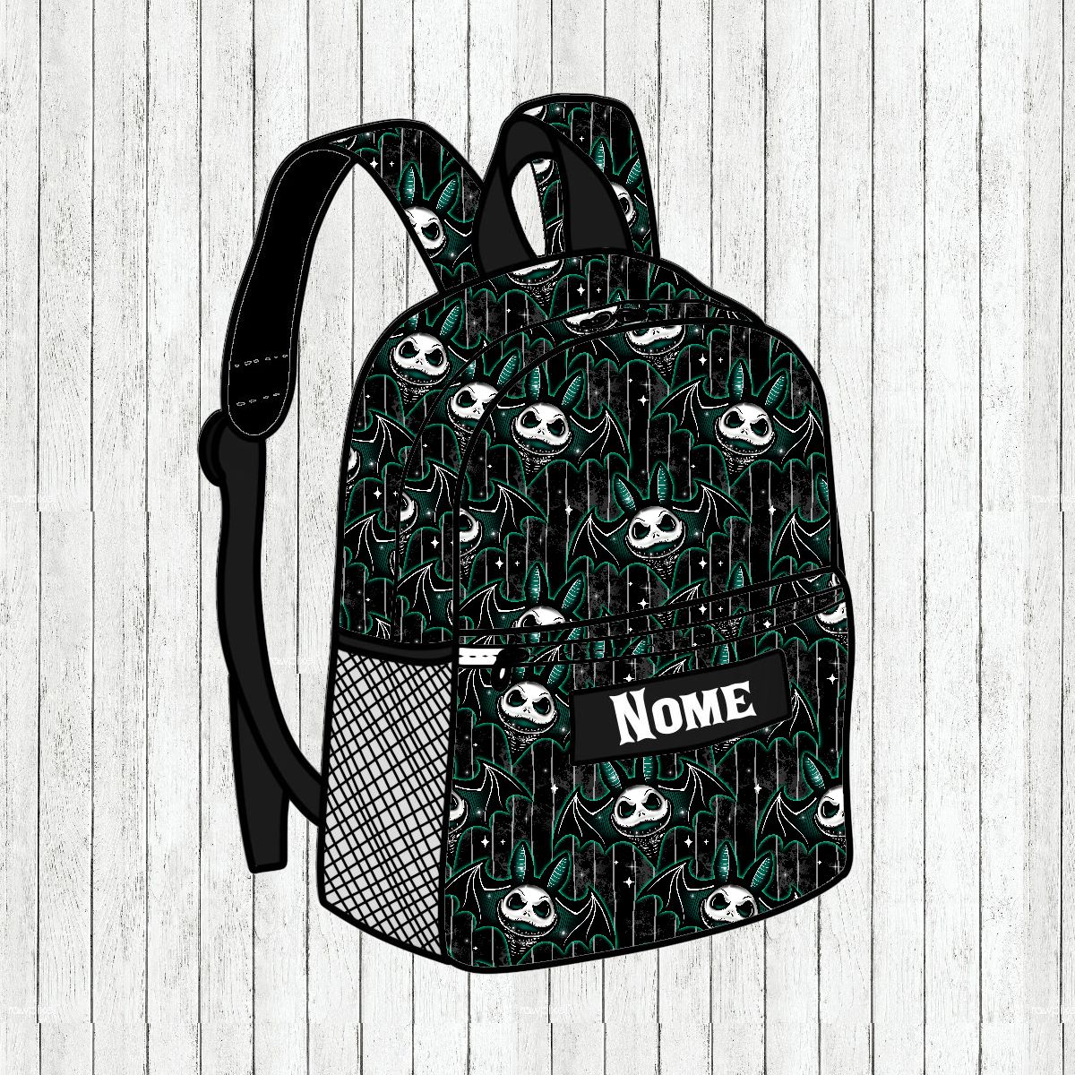 Mochila Escolinha Jack Bat - Por Encomenda | Mini Punks