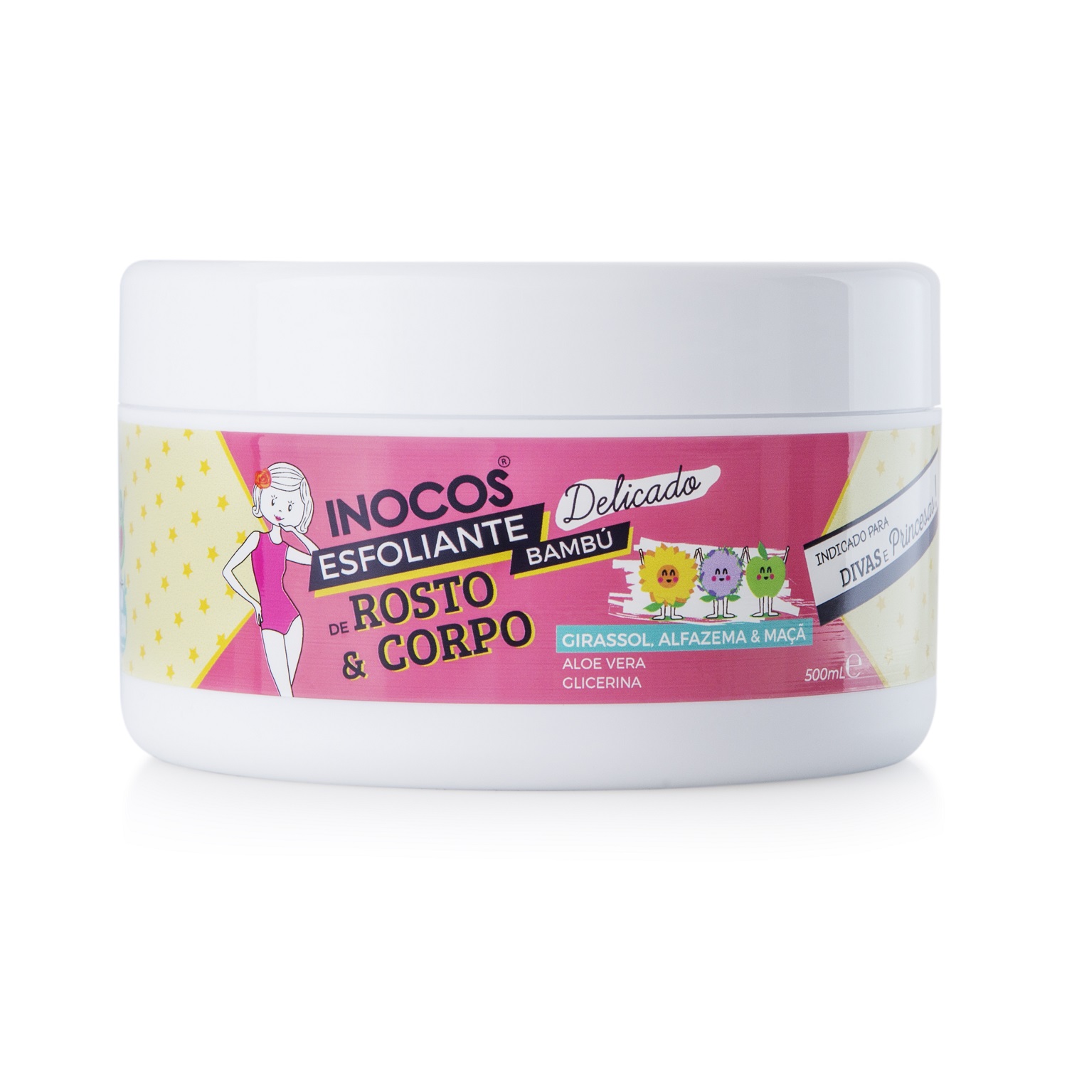 Esfoliantes de Rosto e Corpo Inocos - Bambú, Girassol, Alfazema e Maçã ...