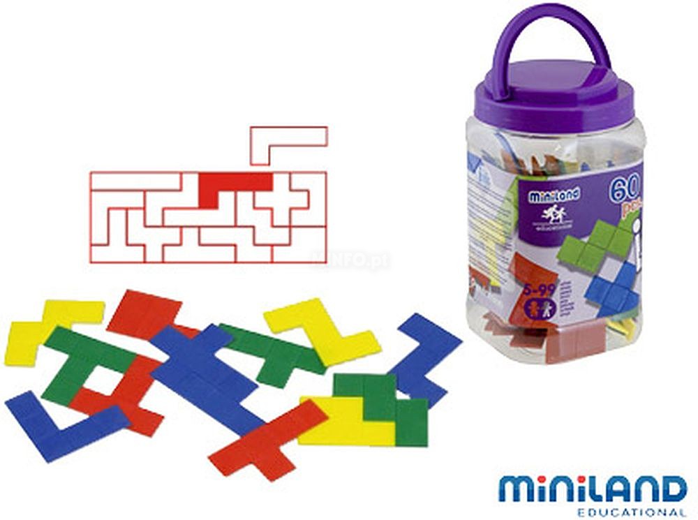 Set c/5 Pentaminos 60Pcs Color 95219 +5 anos Miniland | TITOCAS DIDATICO