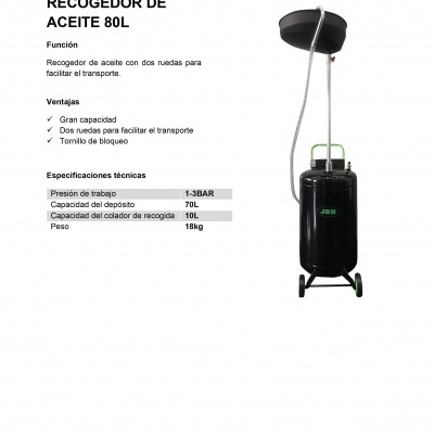 RESERVATÓRIO DRENAGEM DE OLEO 80 LITROS 53873 | Tudauto