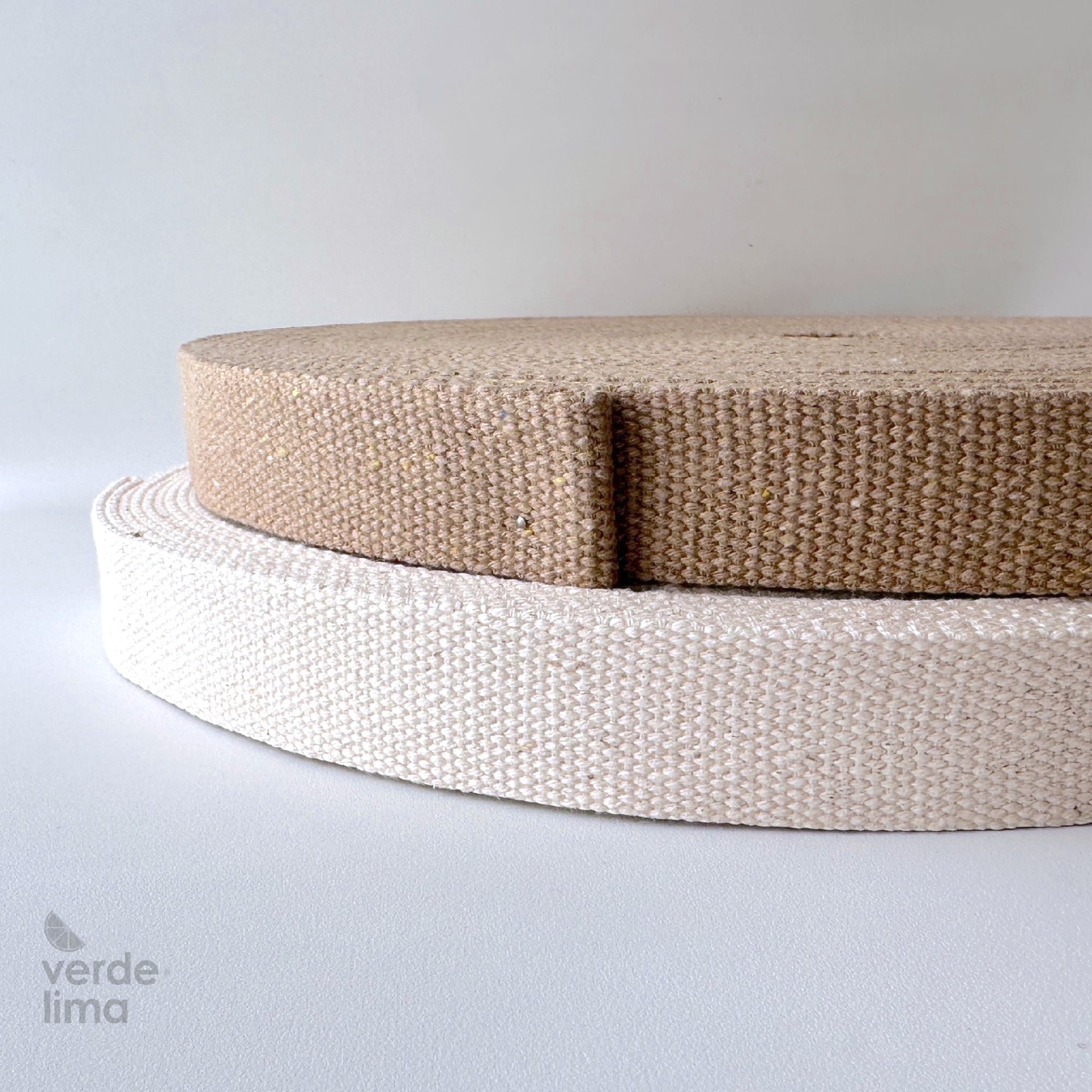 Precinta de algodão 25mm - Rolo de 25m | Verde Lima